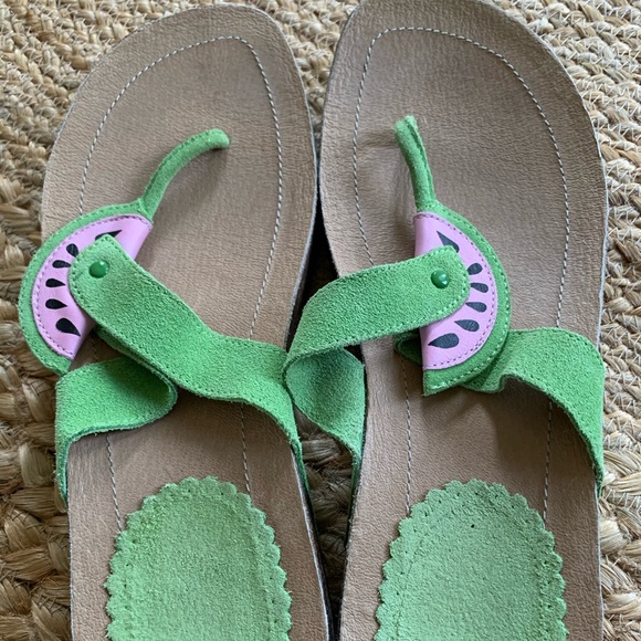 Lands' End | Shoes | Lands End Watermelon Sandals 9 New | Poshmark